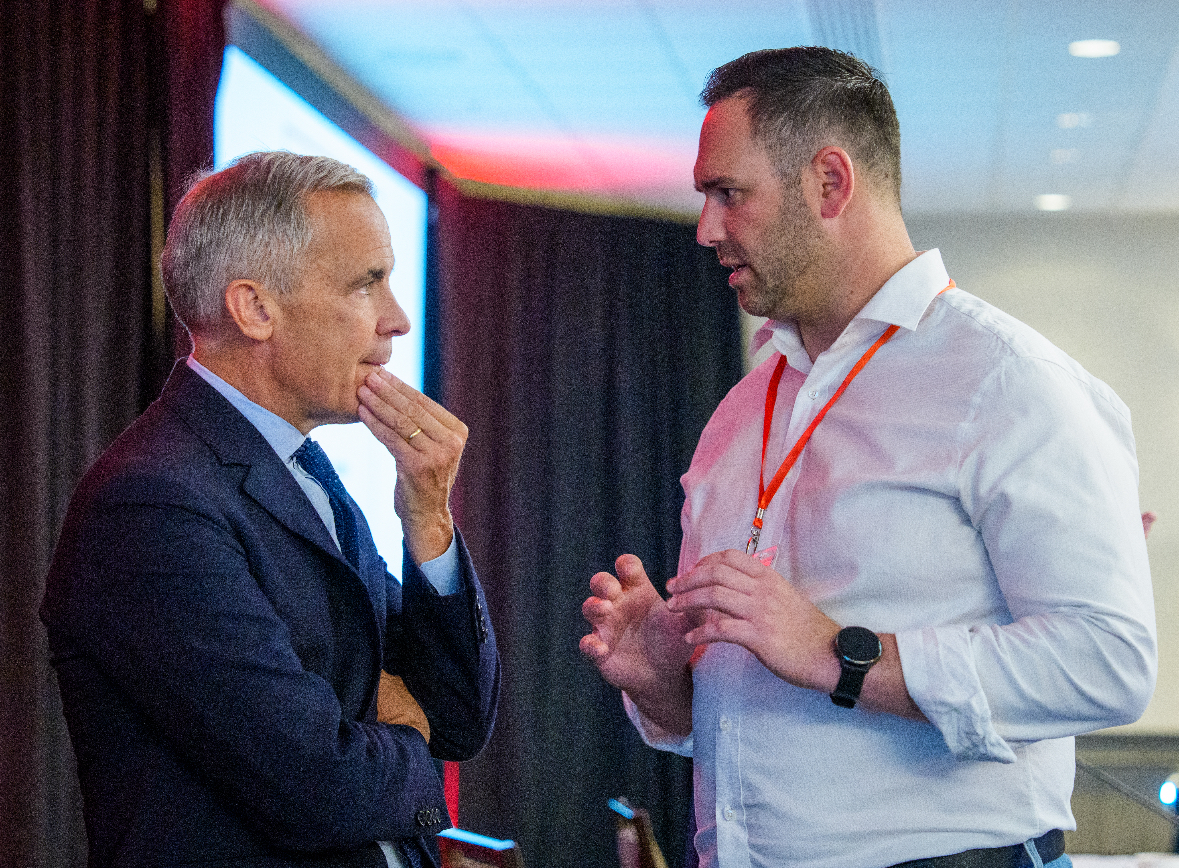 Ben Carr with Prime Minister Carney